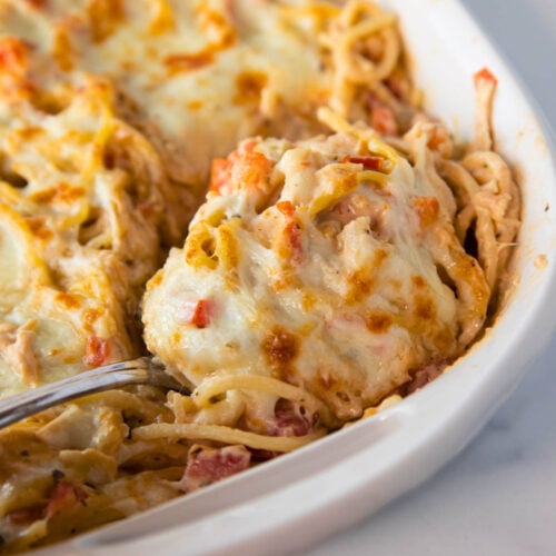 Easy Creamy Chicken Spaghetti - CenterCutCook