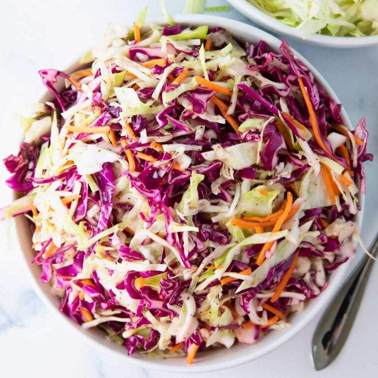 Apple Cider Vinegar Coleslaw (without mayo) - CenterCutCook